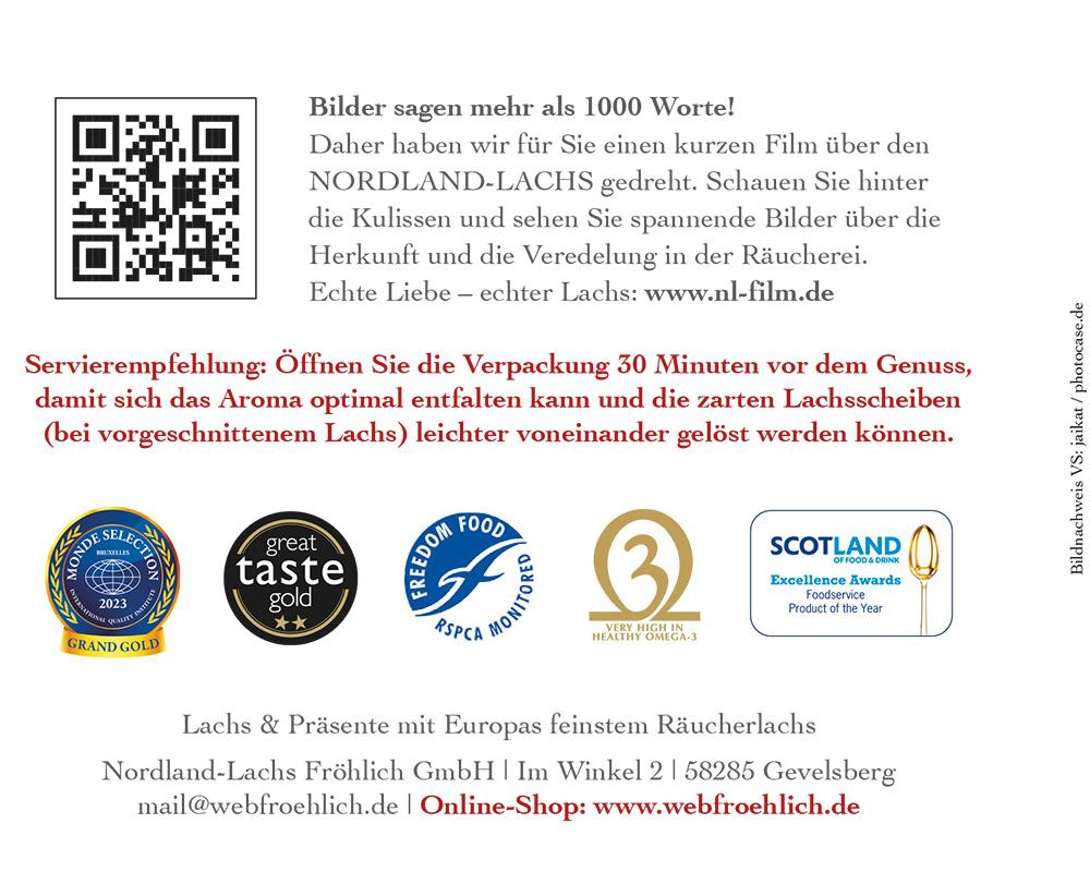 Nordland-Lachs Zitronen Pfeffer Räucherlachs, 150g